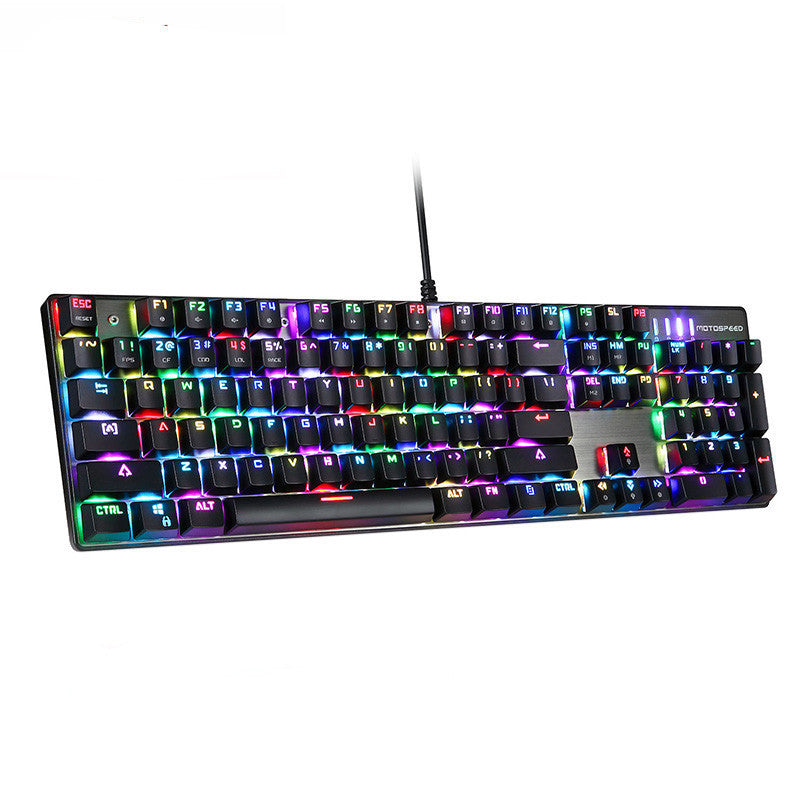 Motospeed CK104 Wired Mechanical Keyboard 104 Keys Real RGB Blue Switc