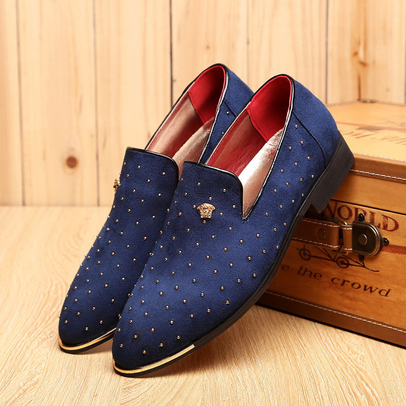 Fashion Men Flat Shoes Breathable Driving Shoes Slip On Moccasins Casu