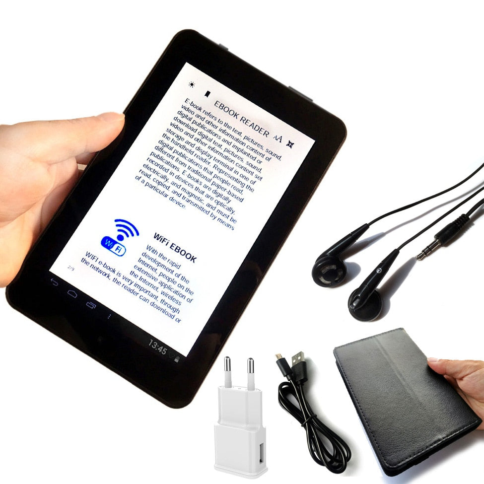 7inch LCD Screen E-book reader smart HD eye-safe display wifi digital