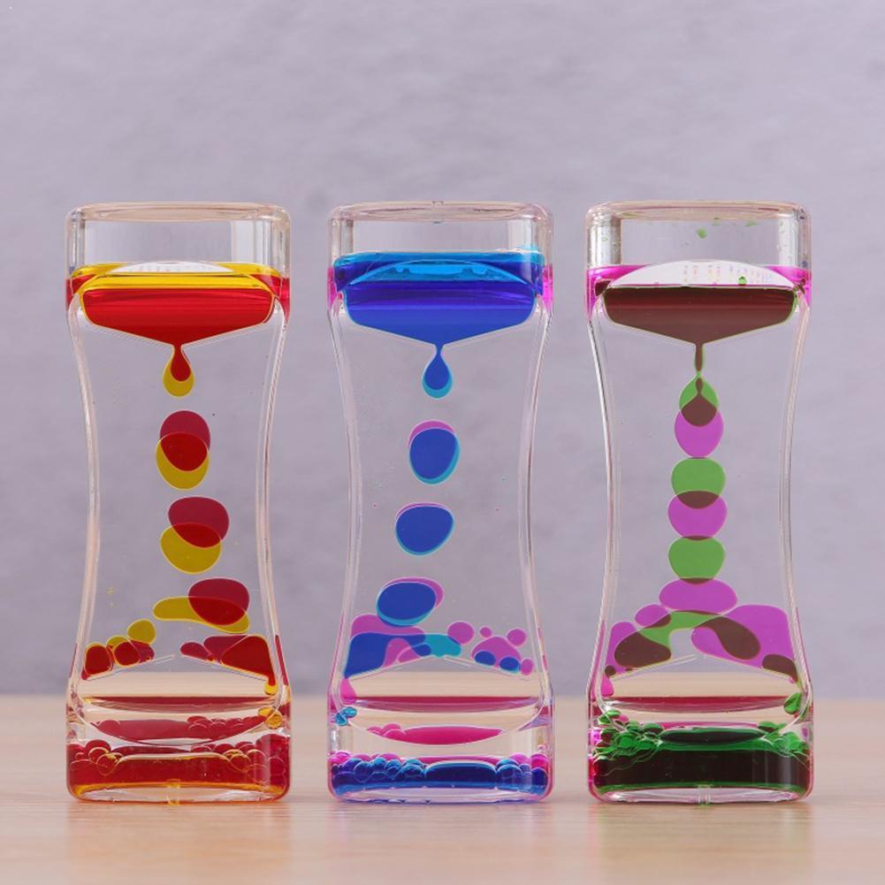 Liquid Timer visual sensory toy autism sedation special Hourglasses Li